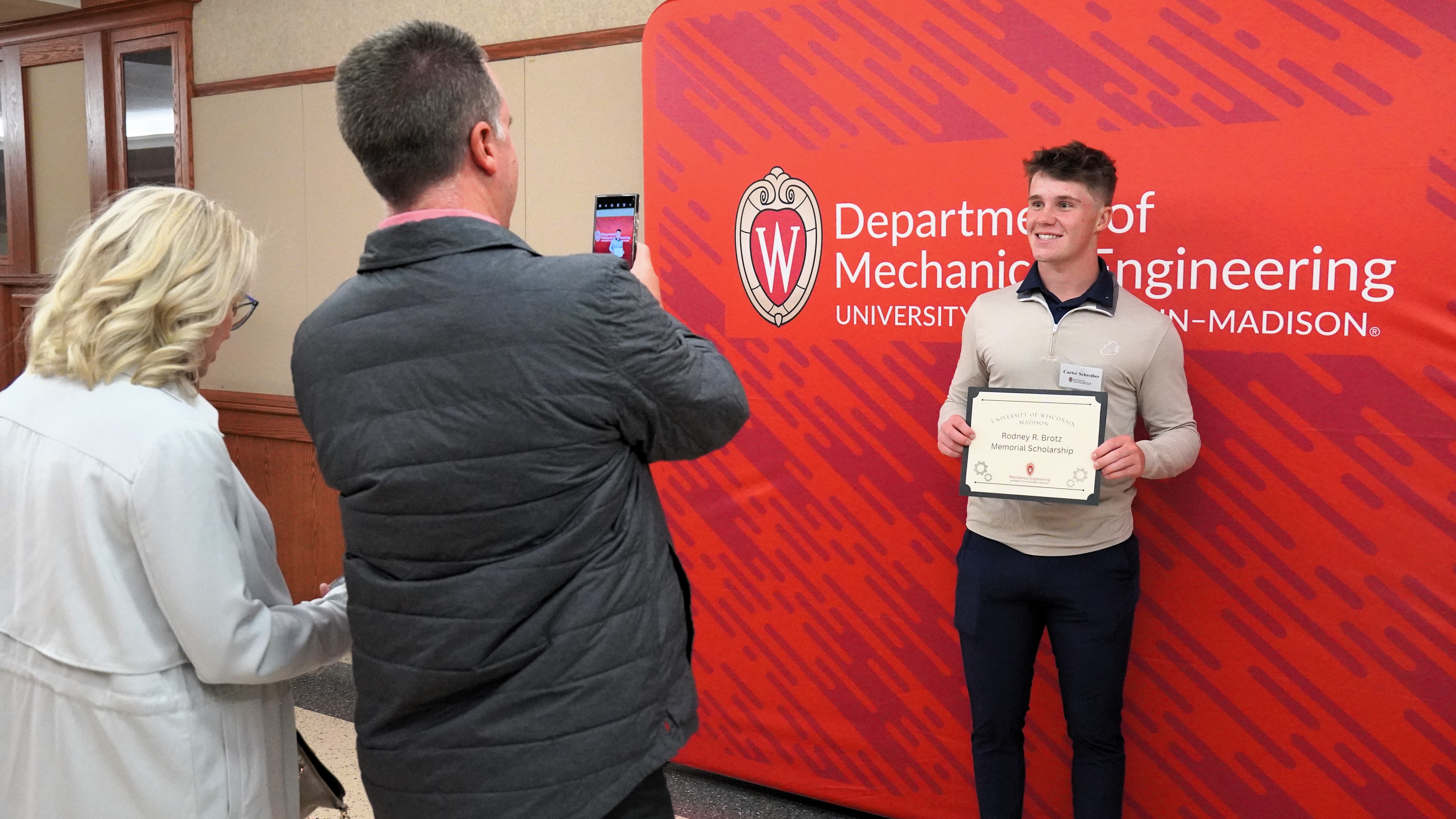 Mechanical Engineering fall 2023 student scholarships celebration