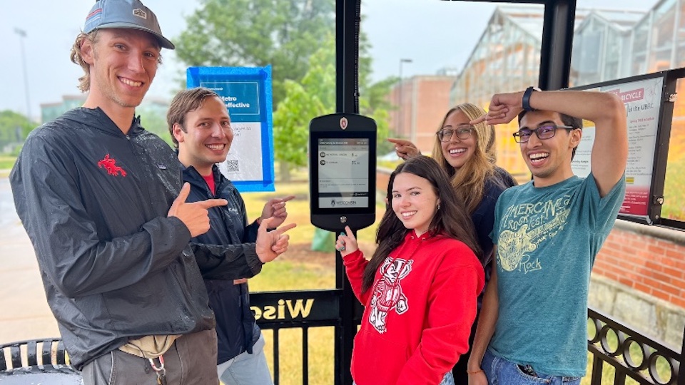Student-driven project brings solar-power to campus bus shelters - College of Engineering ...
